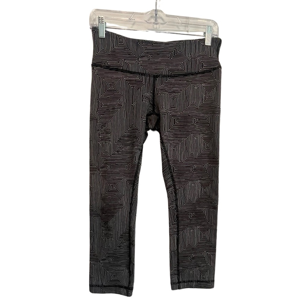 Lululemon Black And White Geometric Pattern Leggings … - Gem